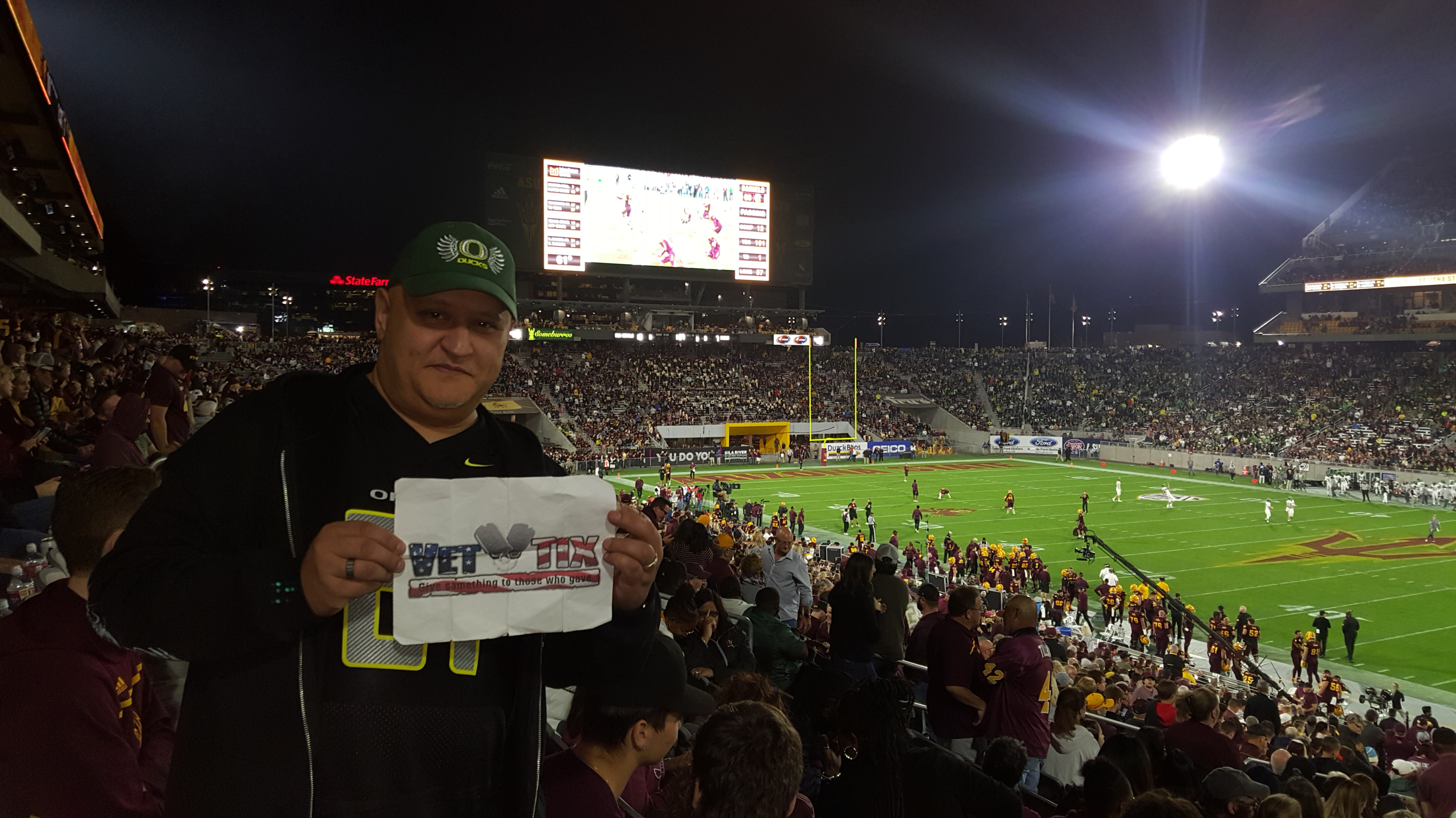 Event Feedback: Arizona State Sun Devils vs. Oregon - NCAA Football