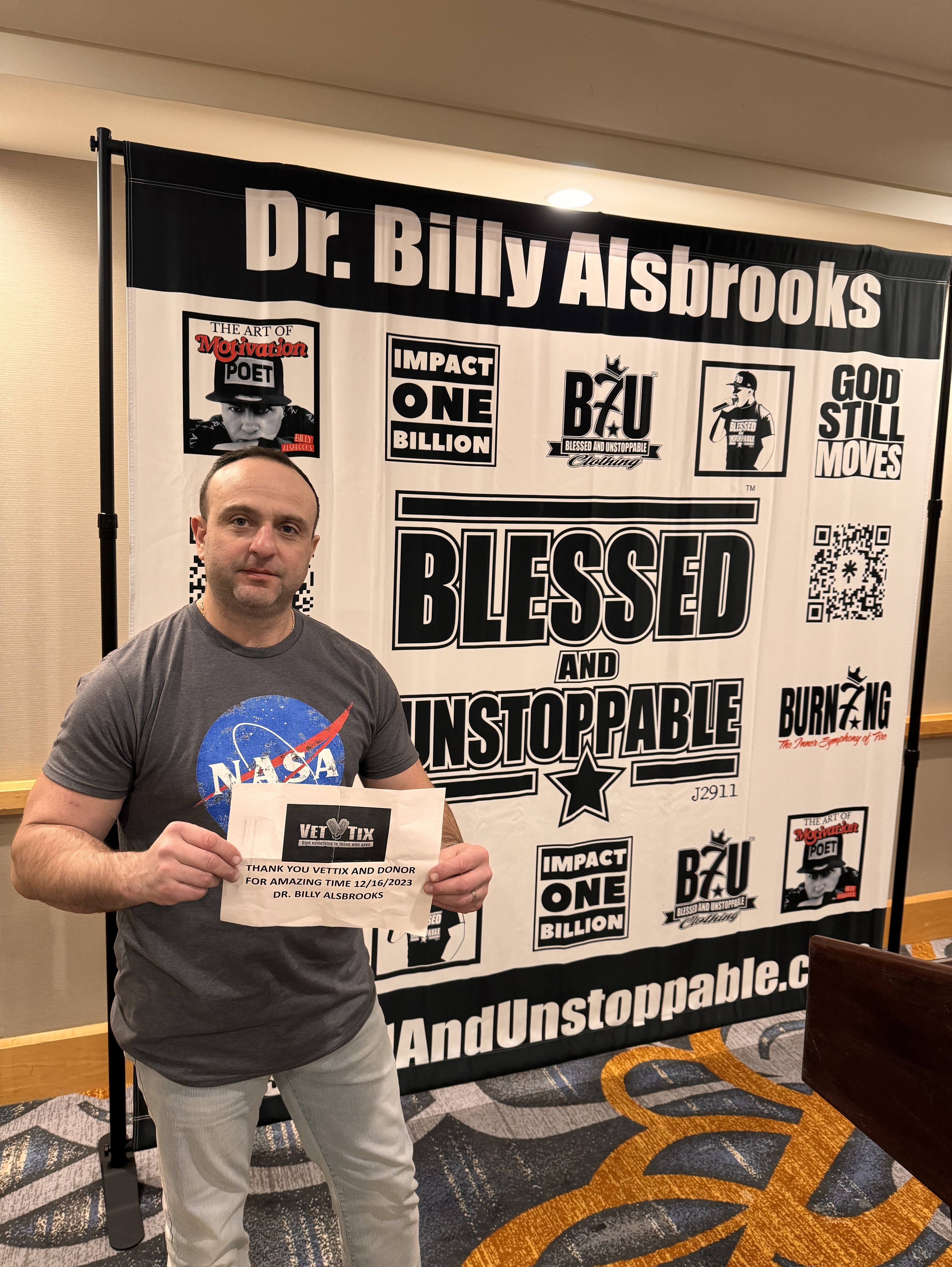 Event Feedback: Blessed and Unstoppable: Billy Alsbrooks Motivational ...